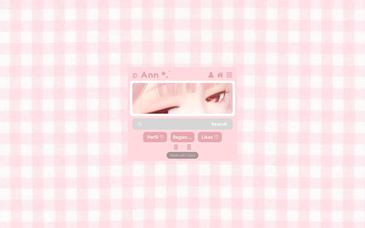 Ann's cosplayer carrd